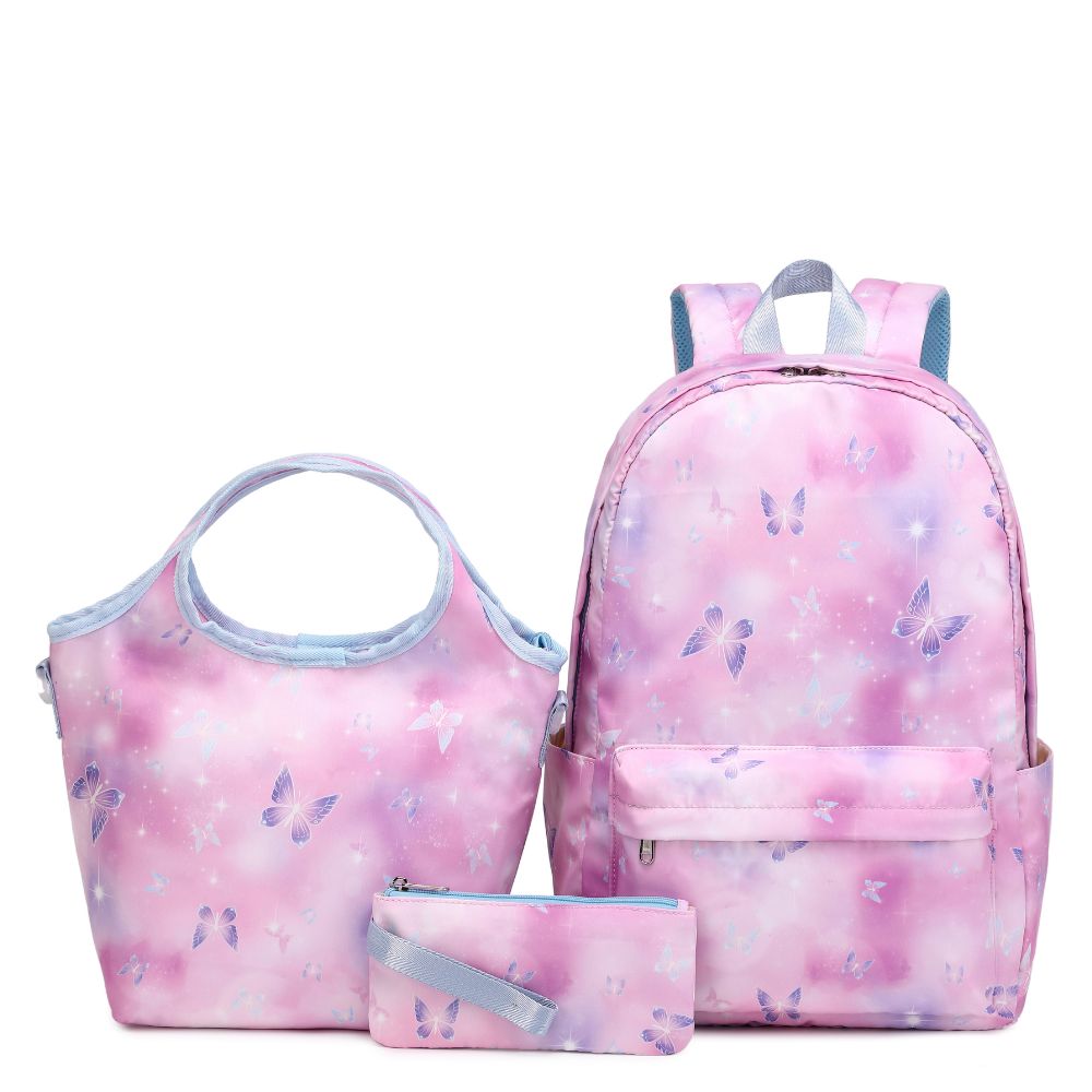 Butterfly & Galaxy School Bag NZ Kids Backpack for Girls |Happy Kid