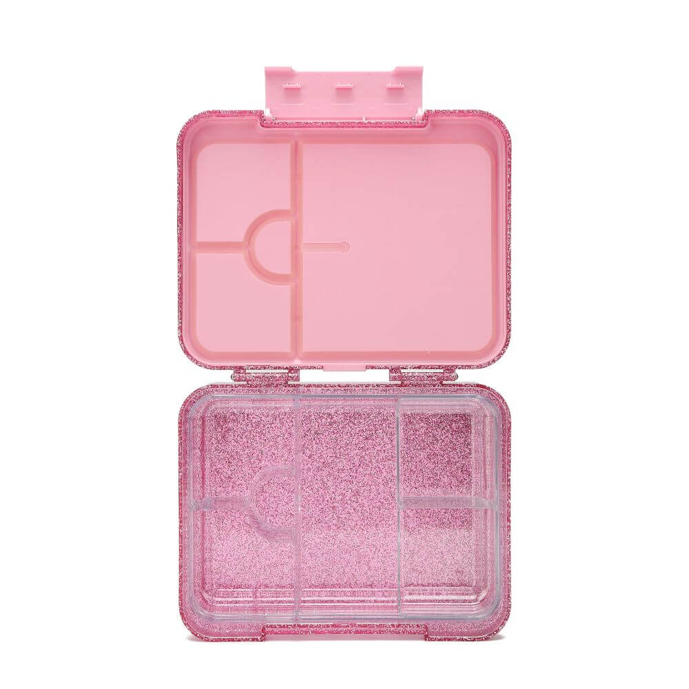 Large Glitter Kids Bento Lunch Boxes for School with 6 compartments