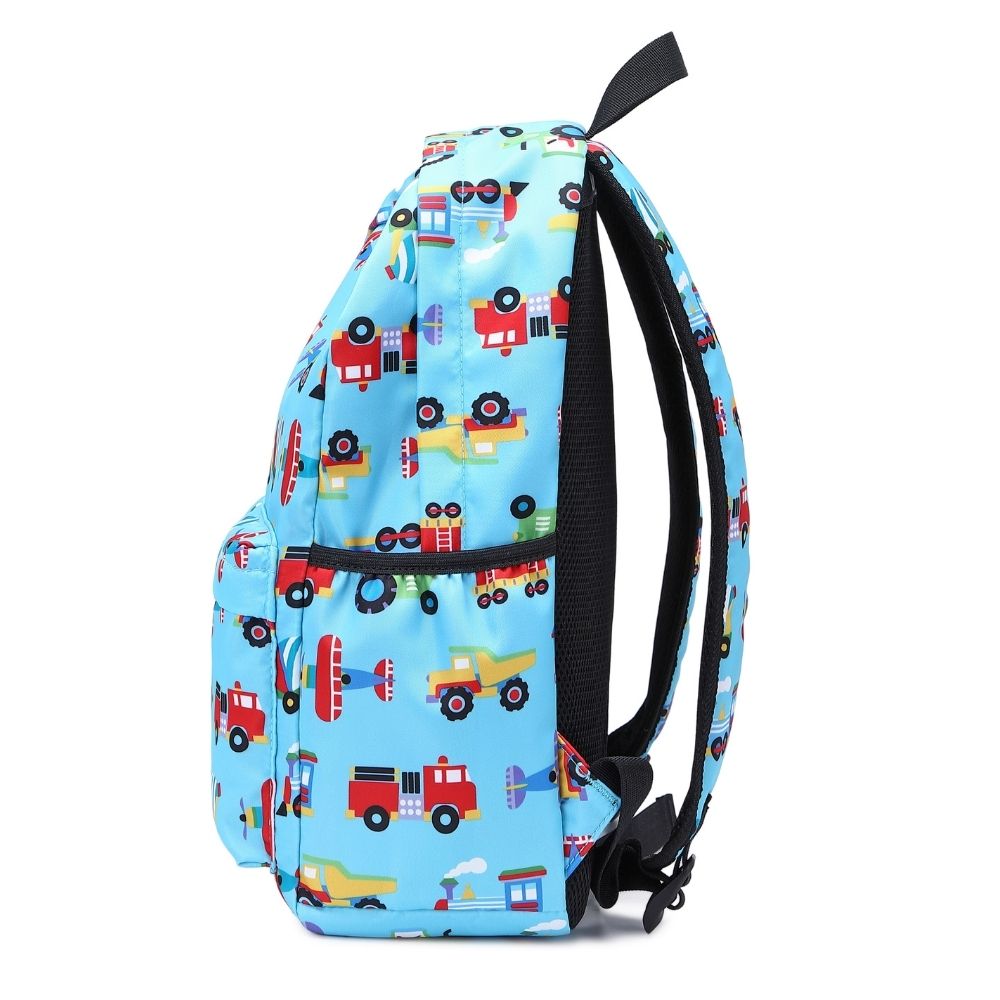 School Bags for Boys NZ & Kids Backpacks - Blue Mini Car | Happy Kid