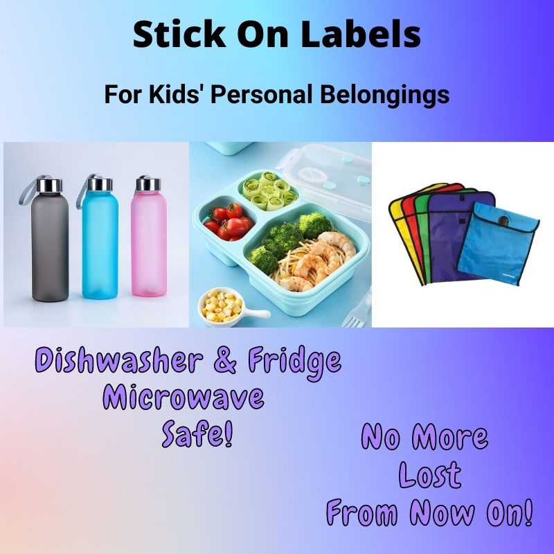 Stick On Name Labels-50 Labels